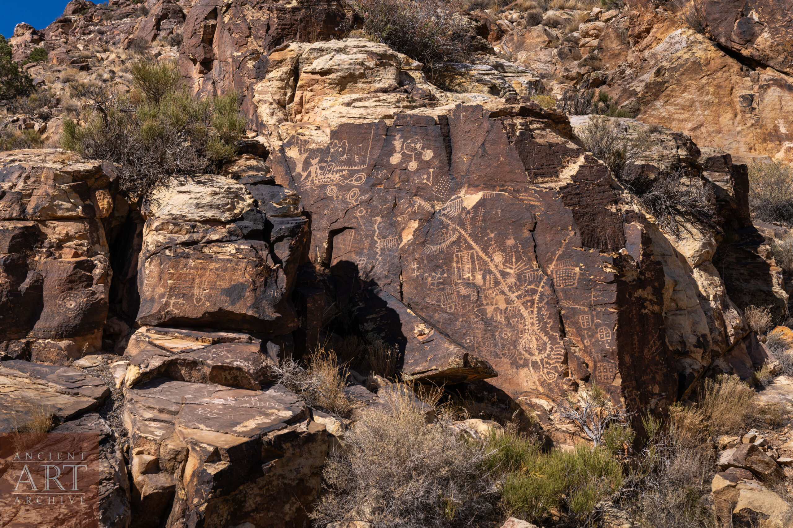 Parowan Gap Petroglyph Site Iron County Utah, USA » Ancient Art Archive